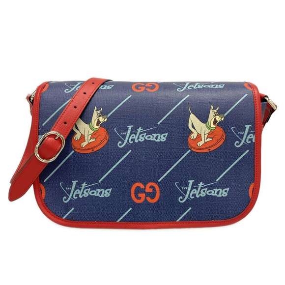 Gucci | Bags | Gucci Messenger Bag Jetsons Collaboration Blue Multi ...